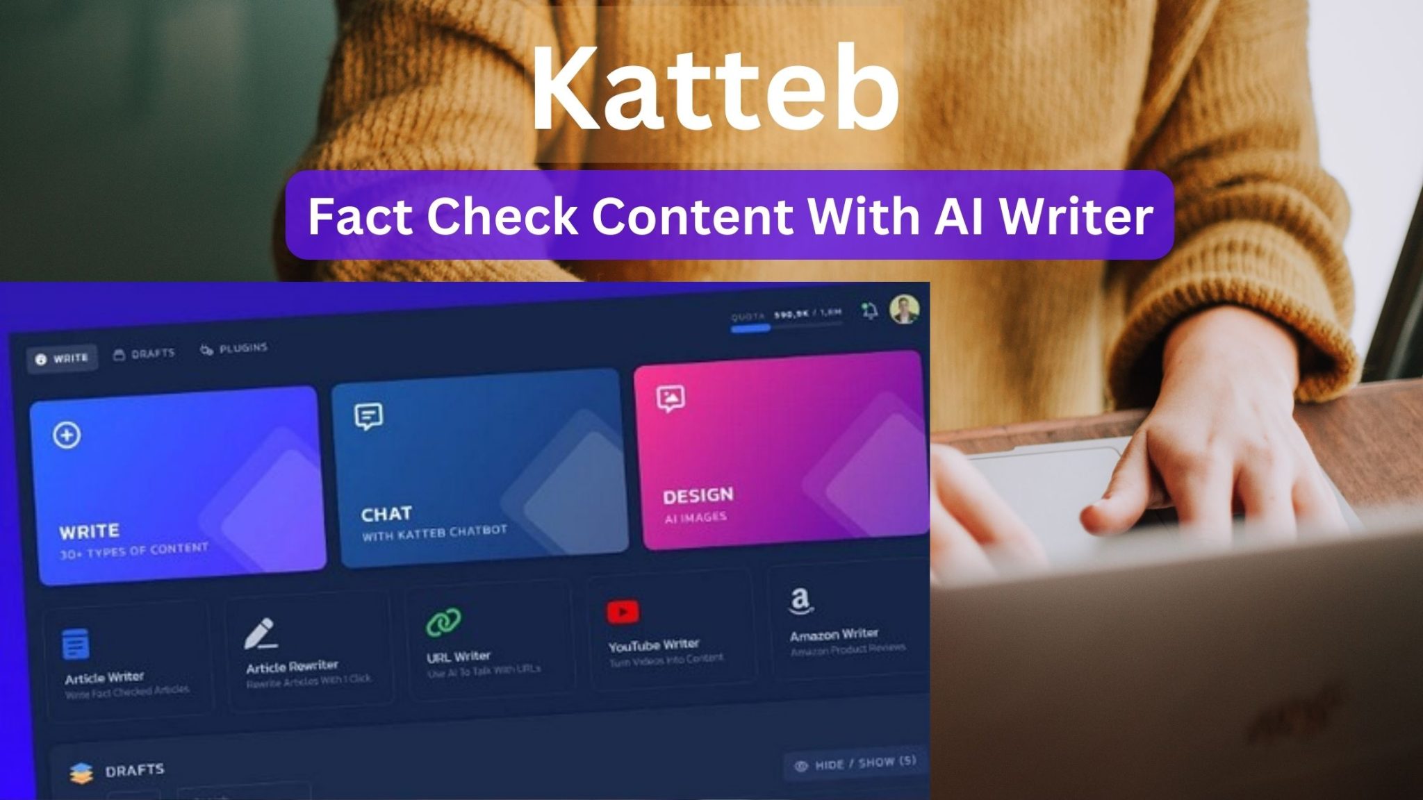 Katteb Lifetime Deal $39: Fact-Check AI Writer - Affiscript